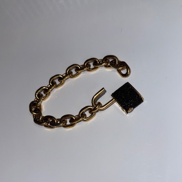 henri bendel | Accessories | Henri Bendel Gold Bracelet With Black ...